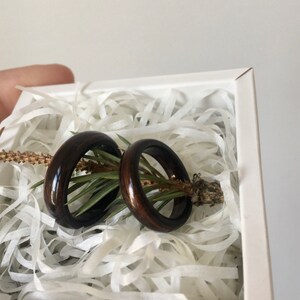 Amaranth wood ring Beautiful purple ring Handmade Happy | Etsy