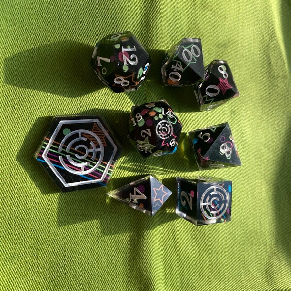 Sakura Dream. OVERSIZED D20. 30mm Face to Face Chonk. Liquid Core ...