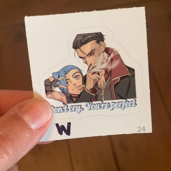 Jinx Ekko Love Sticker, Valentines Day, Arcane Merch, Vinyl Decals ...