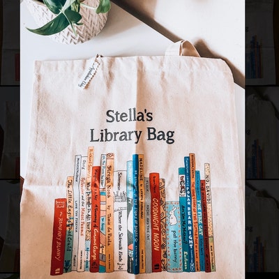 Cool Kids Library Tote Homeschool Gift Idea Canvas Children Birthday ...