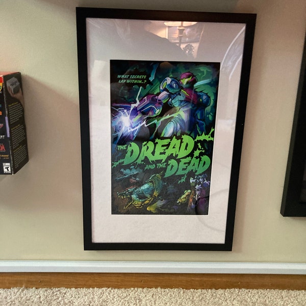 DREAD and THE DEAD Video Game Poster, Video Game Art, Gamer Room Decor ...