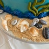 Sea Shell Fondant Topper 50pcs Beach Cake Topper Beach Cupcake Toppers ...