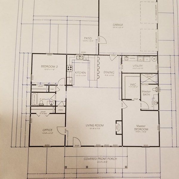 Willow Lane House Plan, 1664 Square Feet, Gable Roof Option - Etsy