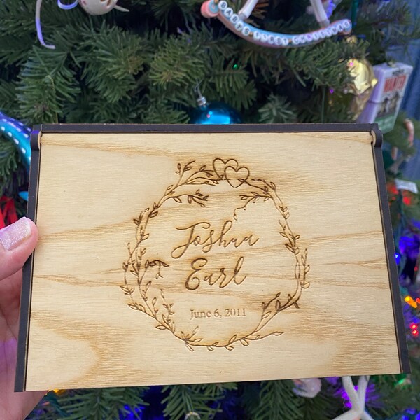 Personalized Wooden, Memory, Keepsake Storage Gift Box - Valentines ...
