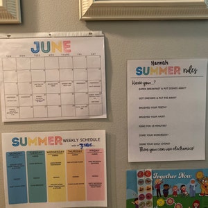 Printable Editable Daily Routine for Kids Chore Chart for - Etsy