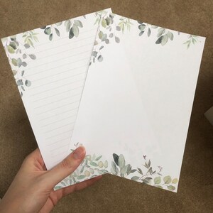 Botanical Floral Letter Writing Paper, Digital Download, Soft Flowers4 ...