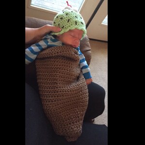 Crochet PATTERN for My Ice Cream Cone Baby Cocoon | Etsy