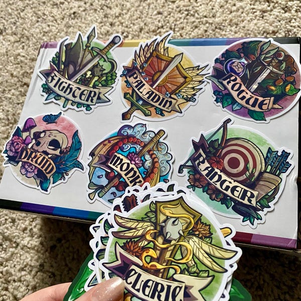 Class Sticker Full Set | Individual Class Stickers - Etsy