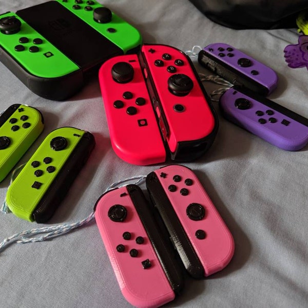 Miniature Nintendo Switch Joycons Perfect as Ornaments or Other ...