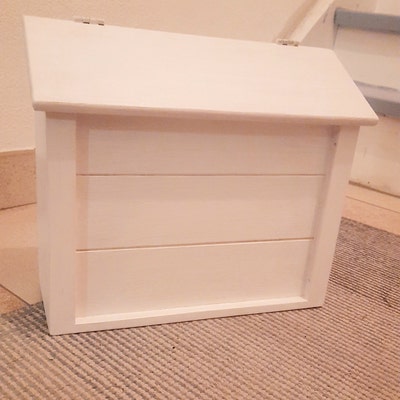 Mailbox, Wood Mail Box, Unfinished Mailbox, Outdoor Mail Box, Wall ...