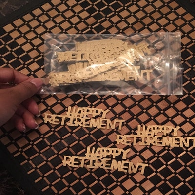 50 Ct Happy Retirement Confetti / Retirement Party Decorations ...
