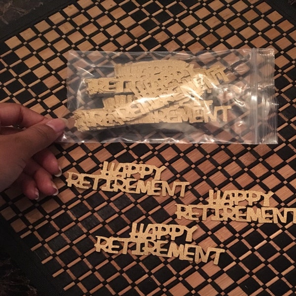 50 Ct Happy Retirement Confetti / Retirement Party Decorations ...
