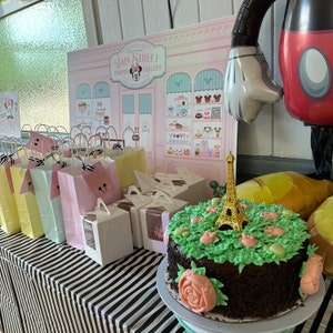 Printable Mickey & Minnie Gable Box Label Disneyland Party - Etsy