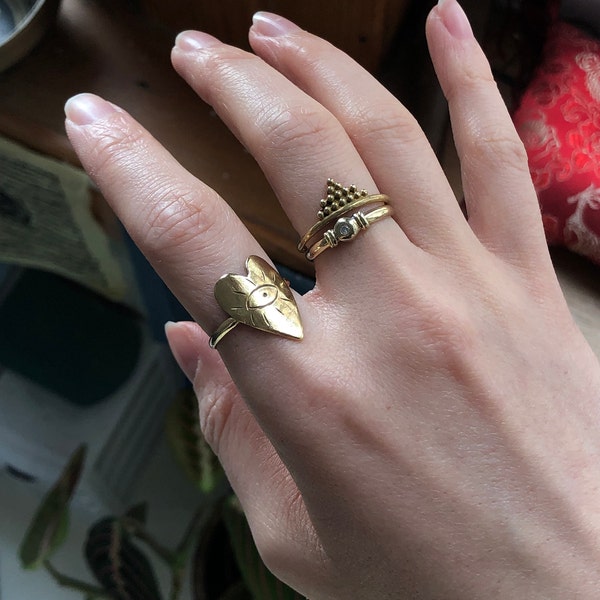 Handmade Helios Pendant in Solid Gold-tone Brass or Recycled Sterling ...