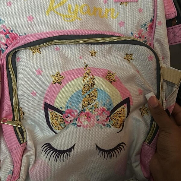 Custom Name Backpack, Personalized Text School Bag, Design Your Own ...