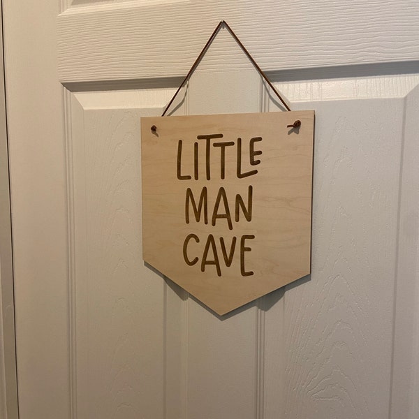 Little Man Cave Sign, Little Babe Cave Sign, Boy Nursery Decor, Boys ...