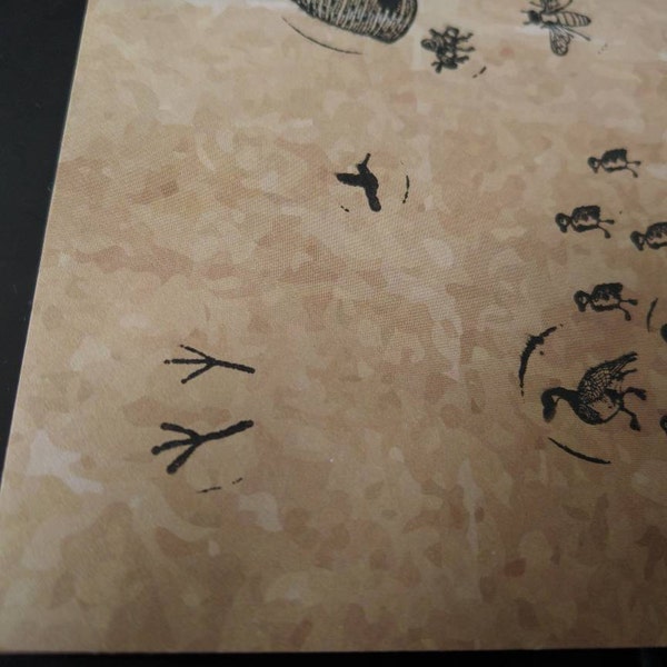 Bird Tracks Rubber Stamp - Etsy