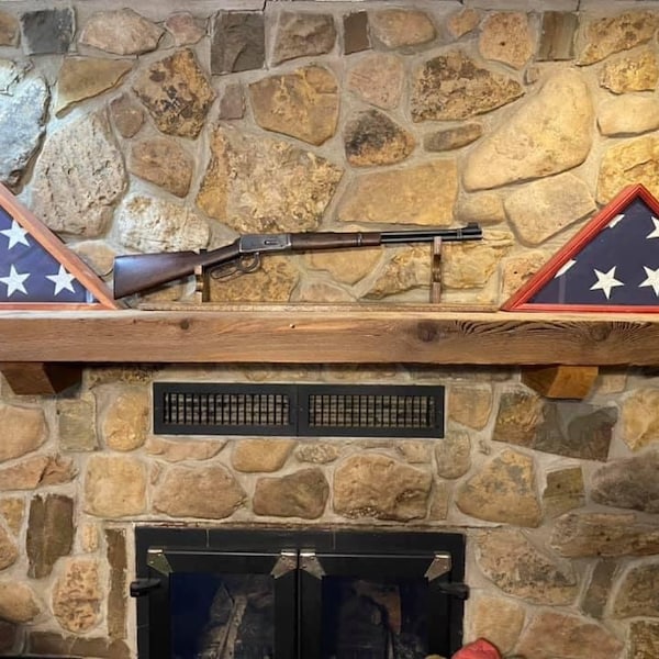 Mantle Style Gun Display Rack for 30-30 or Rifle - Etsy