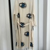 Turkish Cotton Green Evil Eye Kimono, Cardigan Robe, Evil Eye Ethnic ...