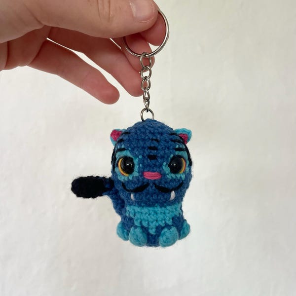 Crochet Pattern for Blue Tiger and Hat-wearing Crow Amigurumi (english ...
