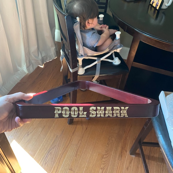 Personalized Pool Triangle | Billiards Triangle | Gift for Him | Her ...