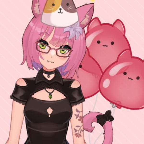 Vtuber Asset | Birthday Party Supplies Party Hat & Balloons | Live2d ...