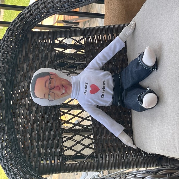 Personalized Photo Face Doll, Custom Picture Comfort Dolls, Talking ...