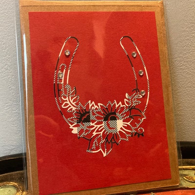 Artsy Pawing Horse hbd Card - Etsy