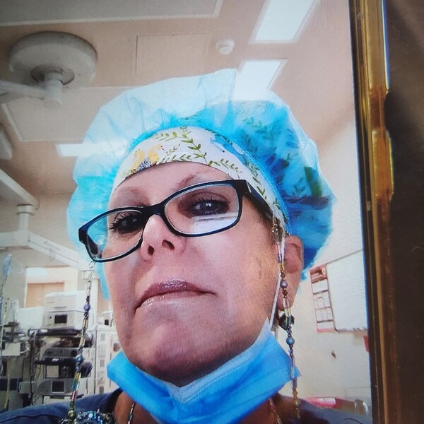 Scrub Hat by Kimkaps Surgical Hat Bouffant Scrub Cap Bouffant With Ties ...