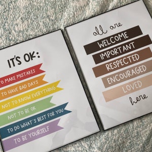 Equality Poster, Kindness Matters, All Are Welcome Here,diversity ...