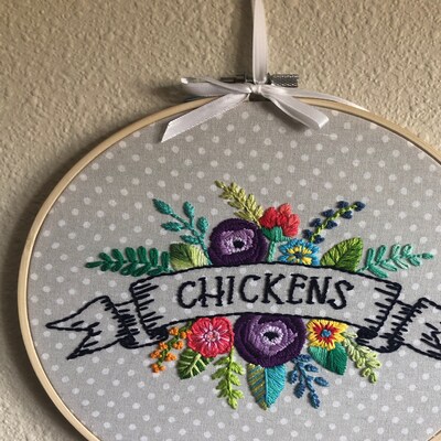 Flower Embroidery Pattern, Floral Embroidery Design, Flower Pattern ...