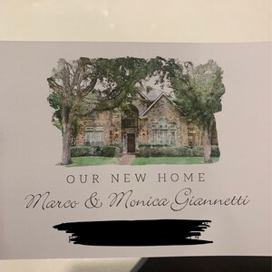 Custom Moving Announcement Card/just Moved Card/personalized New House ...