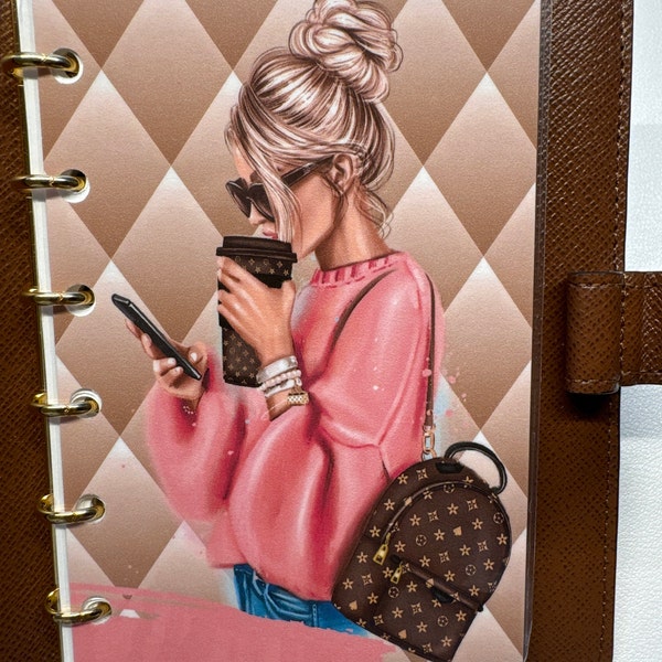 Fashion Style Girl Agenda Insert Dashboard or Cover Set for Your ...