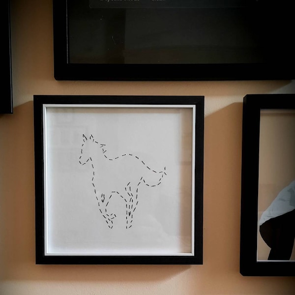 Personalised Embroidered Photo | Custom Photo Embroidery Black White ...