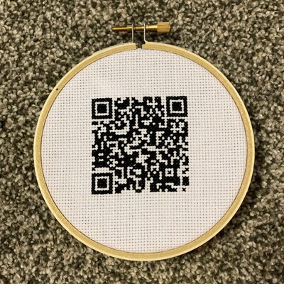 Custom QR Code Cross Stitch Pattern Instant Download - Etsy