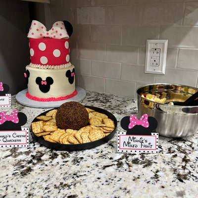 Minnie Mouse Food Signs-set of 8 - Etsy
