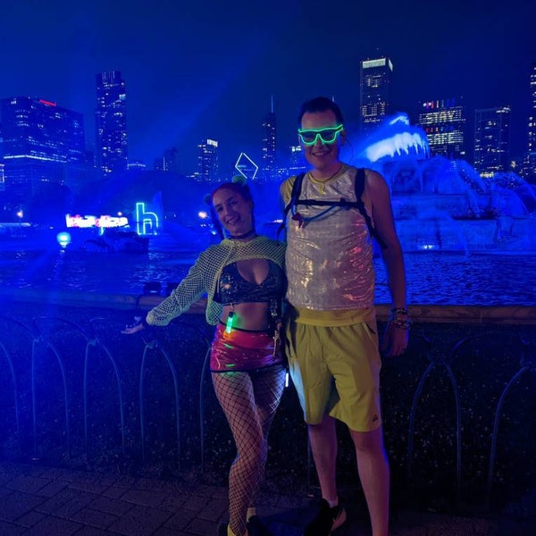 Vinyl Reflective Circle Skirt Rave Transparent See Through Clear ...