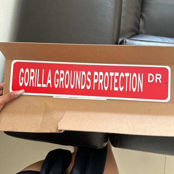 Gorilla, Gorilla Gift, Gorilla Sign, Gorilla Decor, Gorilla Lover, Zoo ...