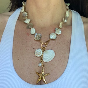 Large Shell Pendant Necklace, Giant Huge Shell Necklace, Natural Shell ...