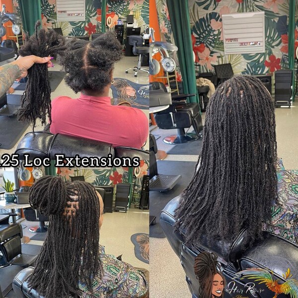 100 Strands of Microlocs Made From 100% Human Hair Sizes 0.3cm-anwi ...