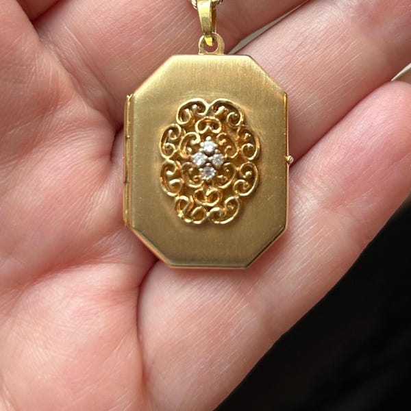 Vintage 18k Triple Diamond Ring - Etsy