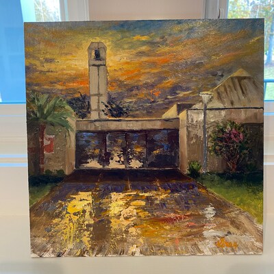 COW Expressionist Style Farm Animal Art on Canvas Giclee Print of the ...