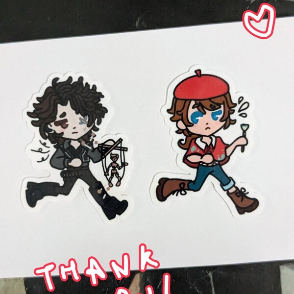 Identity V Buttons - IDV Male Survivor Pin Badges - Postman Prisoner ...