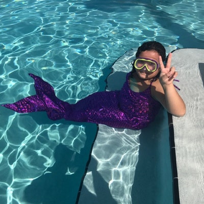 Swimmable Mermaid Tail With Invisible Zipper Bottom Walkableadd Monofin ...