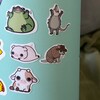 10 Pack Woebegone Animal Mini Sticker Flakes / Cute Funny Frog Cow ...