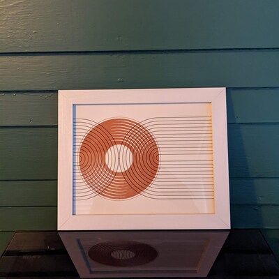 Vinyl Print Mid Century Modern Vinyl Design, Vinyl Poster Wall Art - Etsy