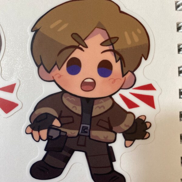 Leon Kennedy Resident Evil 3 Matte Vinyl Stickers - Etsy