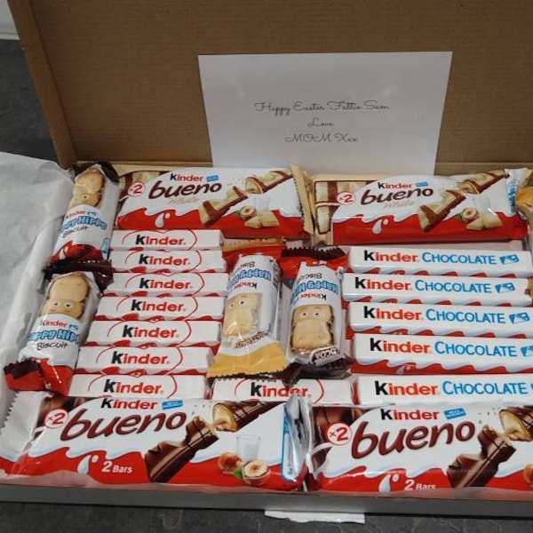 Kinder Selection Box Bueno Hippo Hazelnut Ferrero Chocolate Treat FREE ...