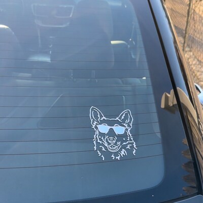 Long Haired Dachshund Decal FULL BODY, Dog, Vinyl Decal, Car Decal ...