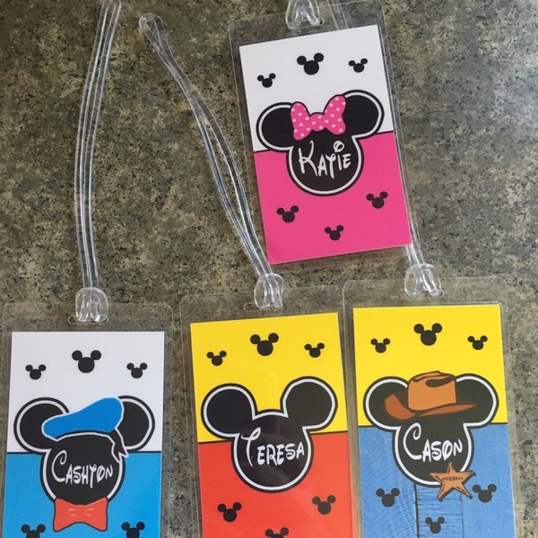 Disney Luggage Tag - Great Fish Extender Gift - Mickey Mouse Tags ...